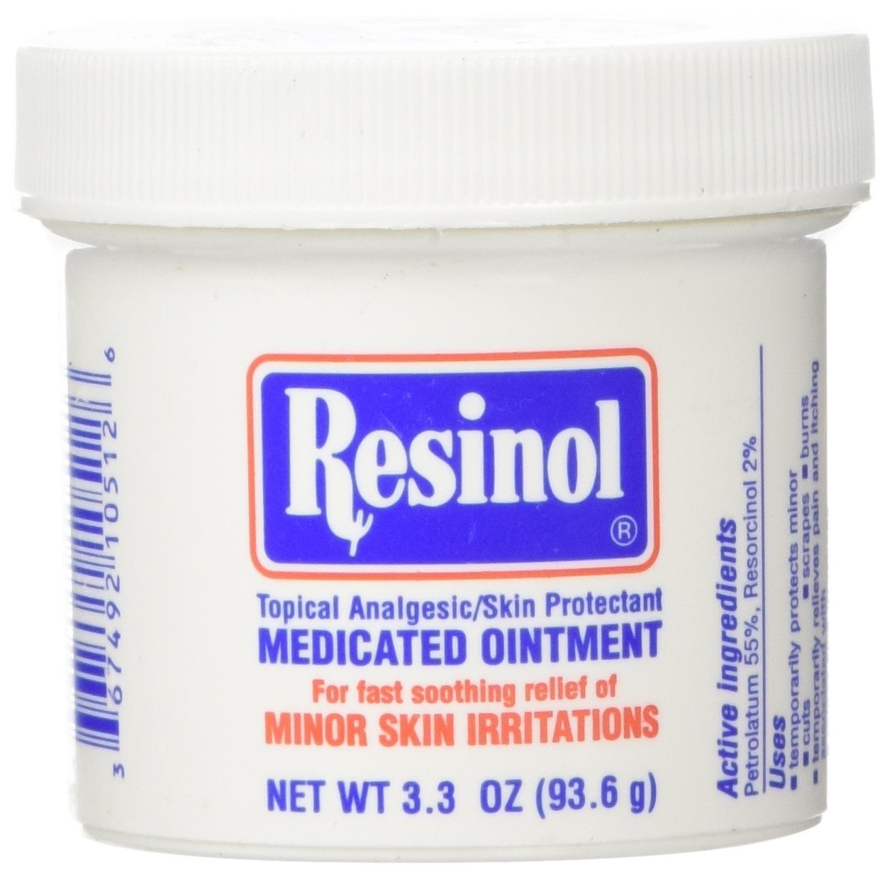 Resinol Medicated Ointment 3.3oz - Antiseptic Skin Salve for Pain ...