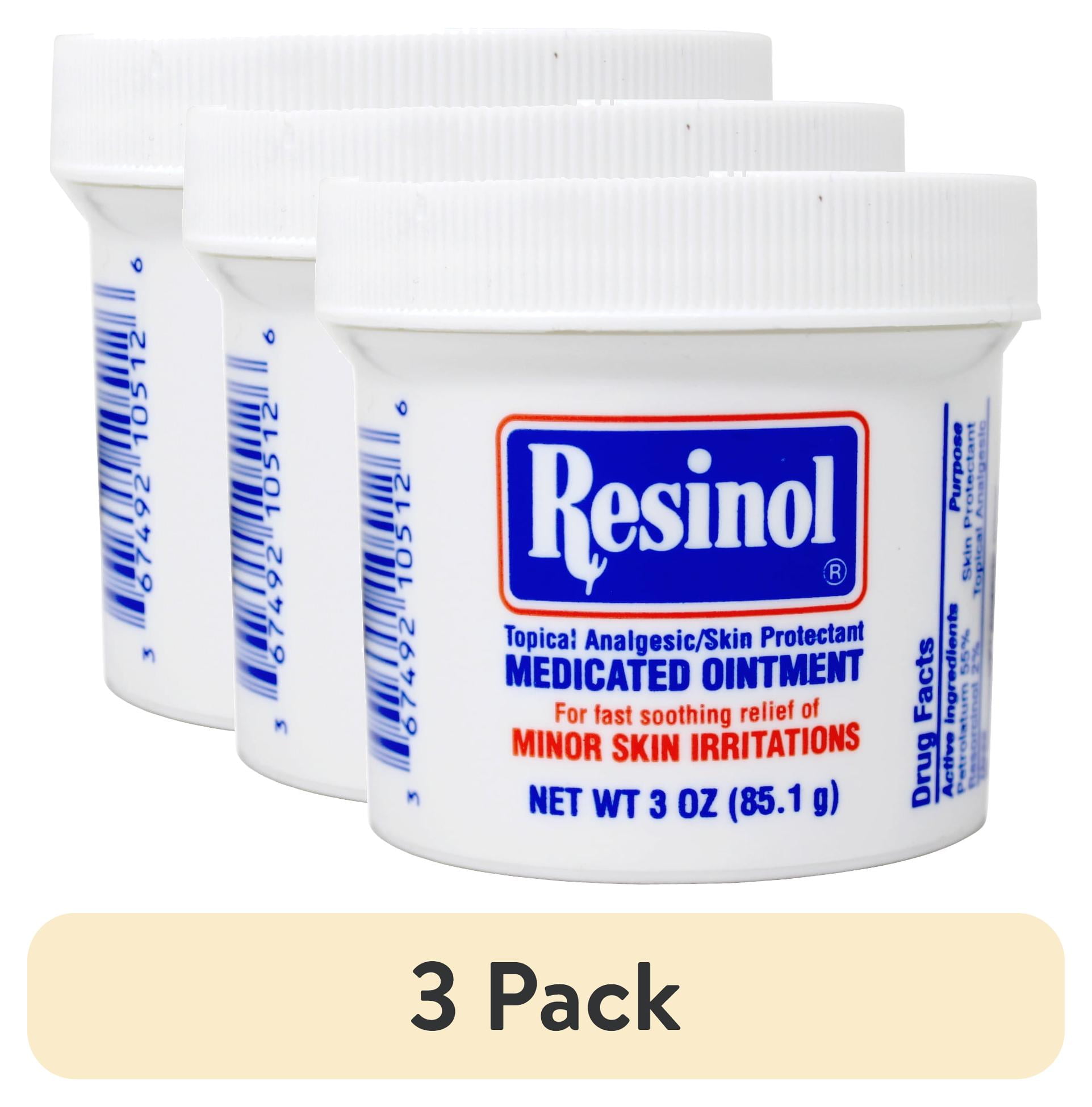 (3 pack) Resinol Medicated Ointment For Itch Relief And Protection Of ...