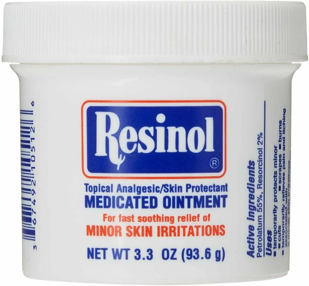 Resinol Medicated Ointment Topical Analgesic Skin Protectant 3.3 oz ...