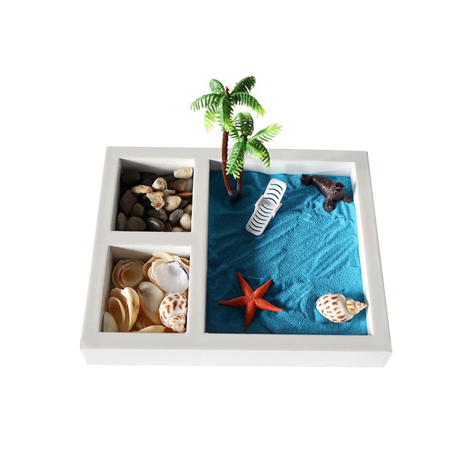 Resins Crafts Beach Scene Model Set Complete With Starfishes Shell ...