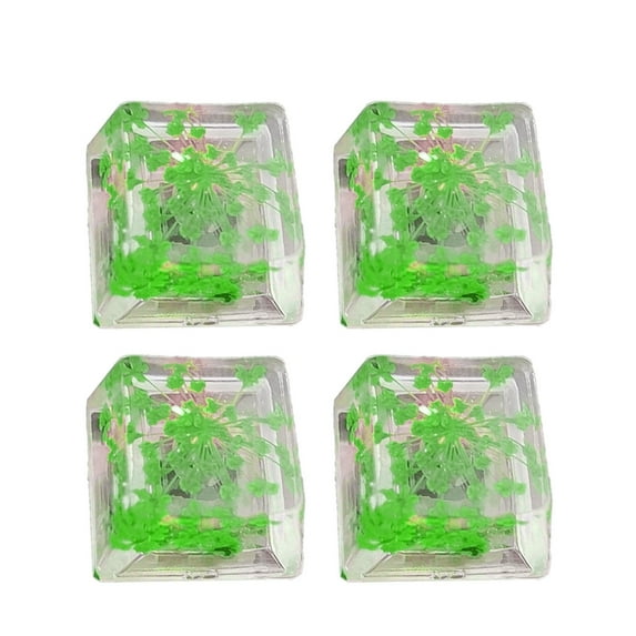 Resins Keycap Leaves Dry Flowers Translucents ESC Keycap for Mechanical ...