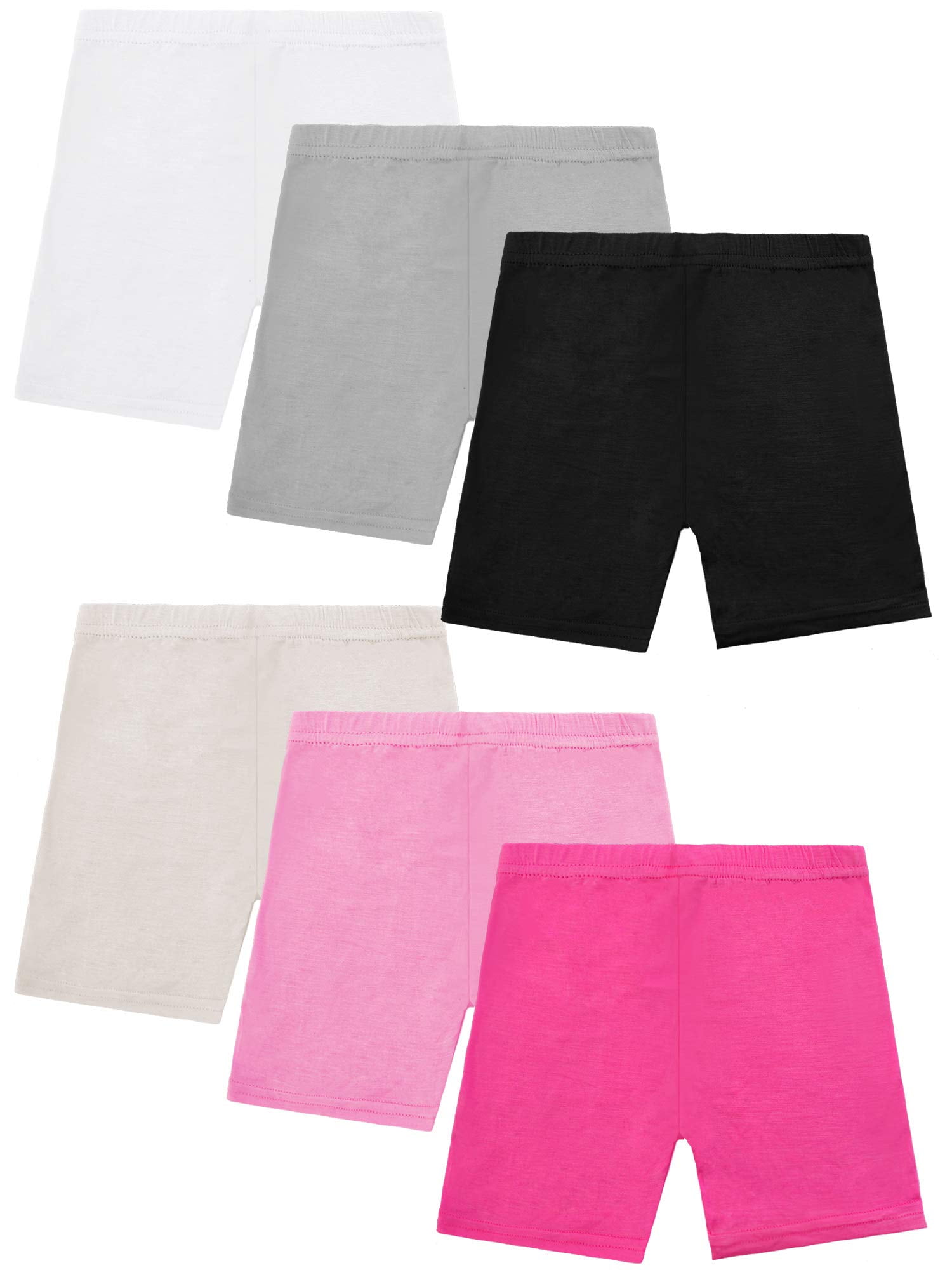 Resinta 6 Pack Dance Shorts Girls Bike Short Breathable and Safety 6 ...