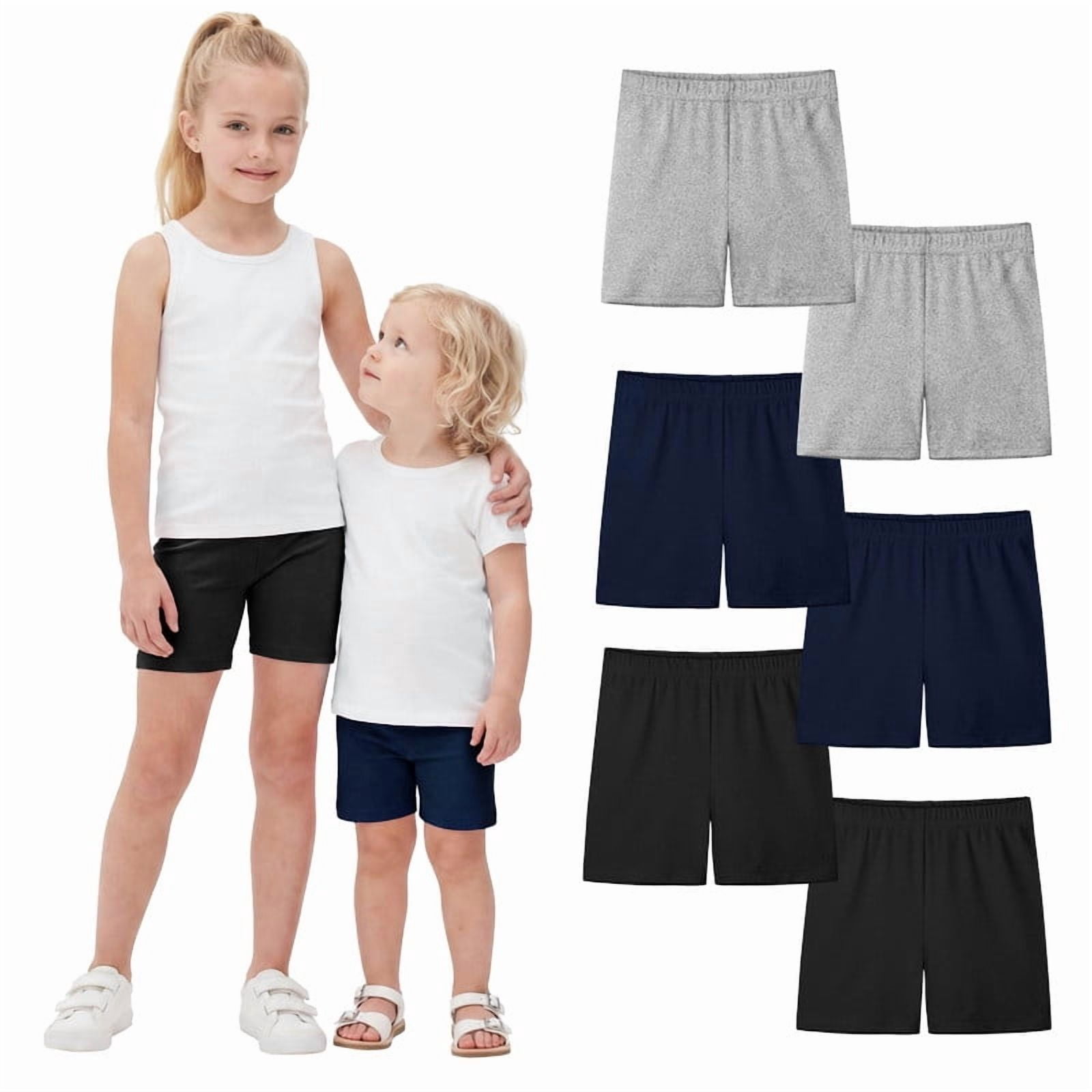 Resinta, Girls Bike Shorts, 6 Pack, Under Dress Dance Cartwheel Shorts ...