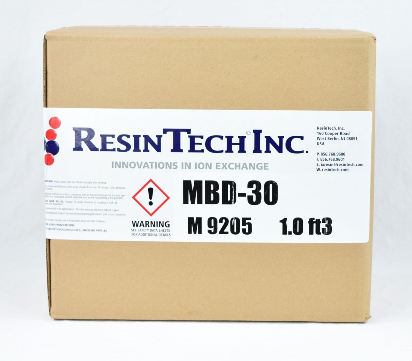 Resintech MBD-30 Color-Indicating DI Mixed Bed Resin 1 cu.ft Box ...