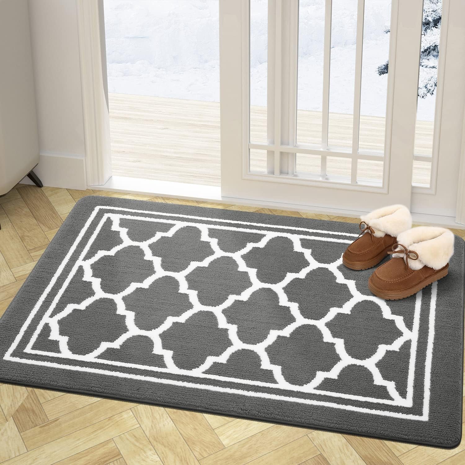 Resist Dirt and Absorbent Entrance Mat, Anti-Slip, Low Profile Inside ...