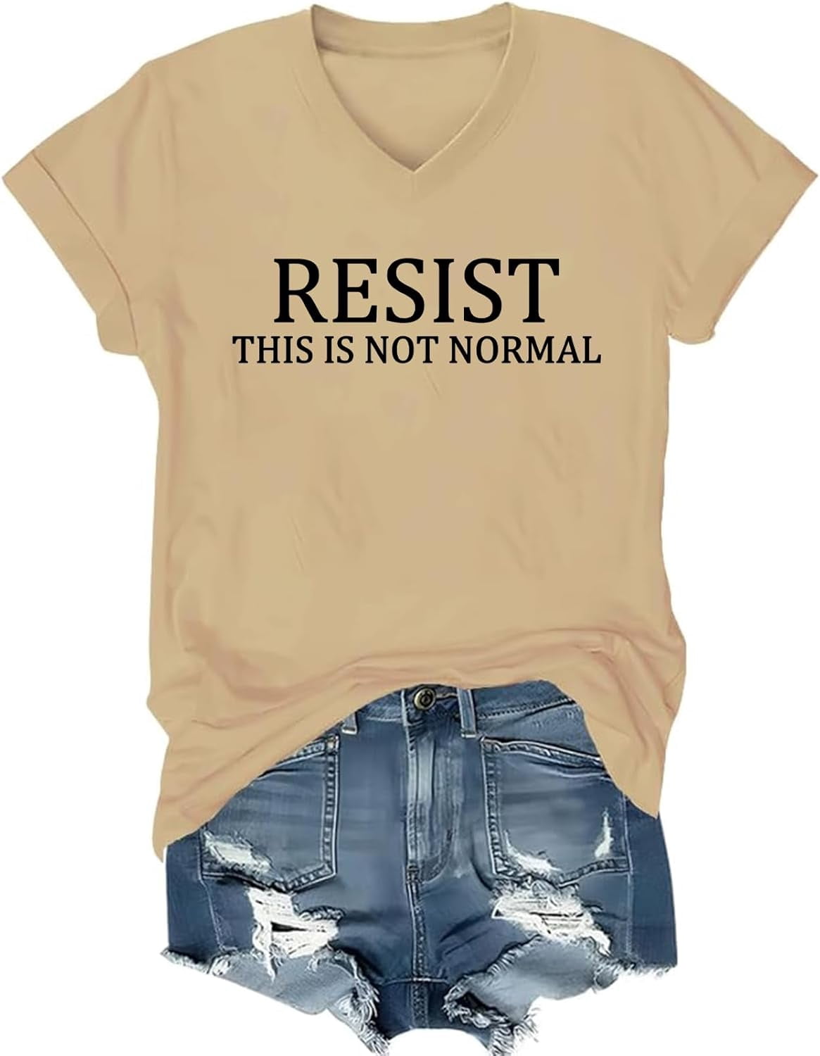 Resist This is Not Normal V Neck Shirt, Resist This is Not Normal Shirt ...