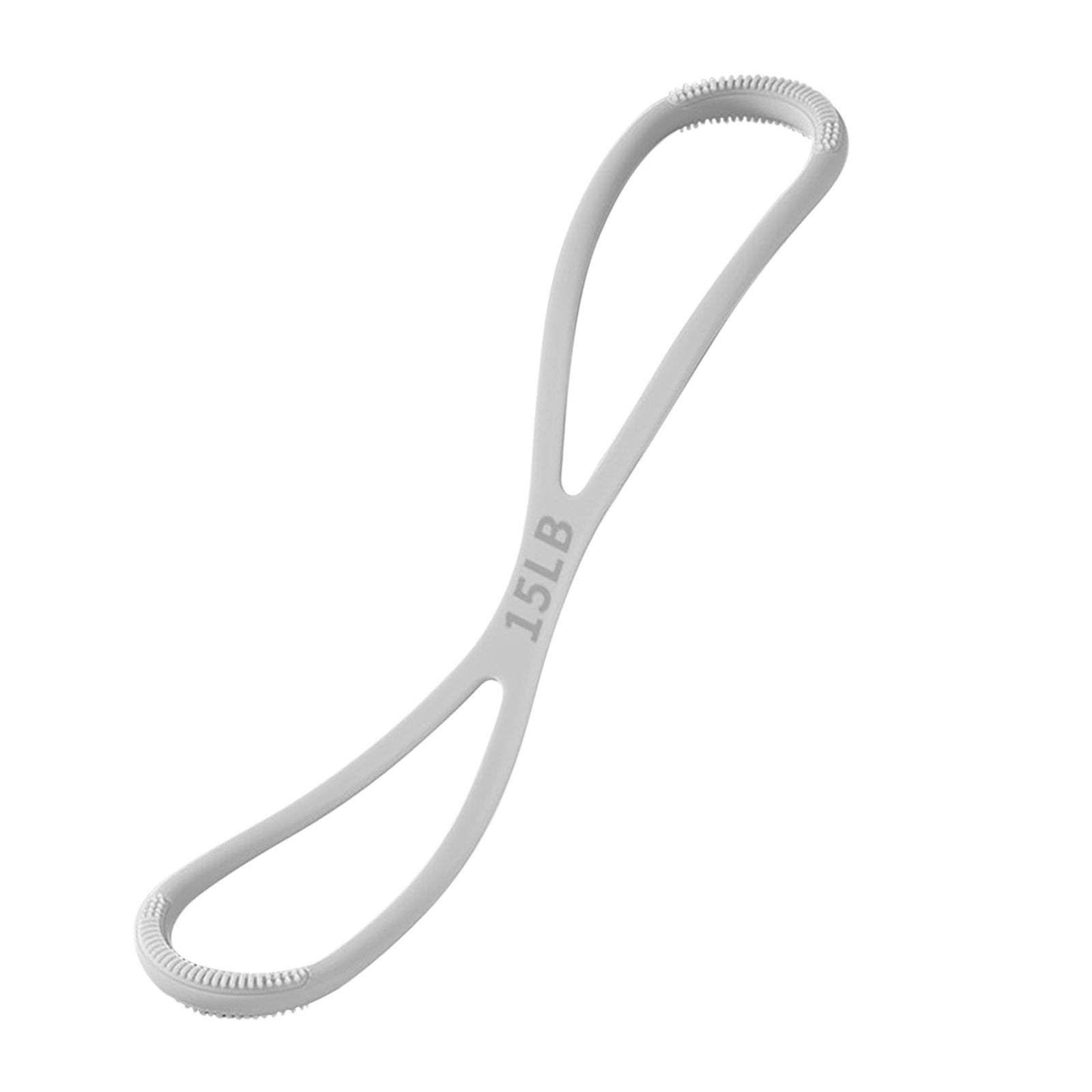 Resistance Band 15 LB Silicone Exercise Band With Handles Elastic ...