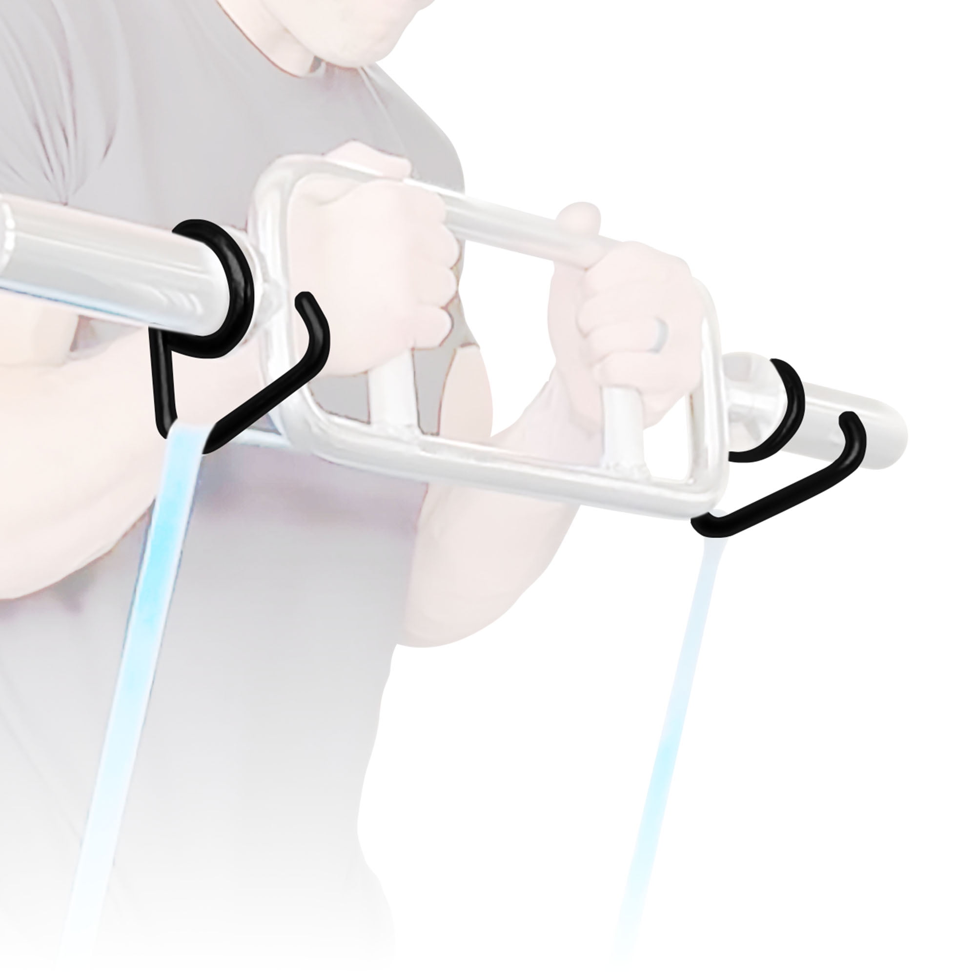 Resistance Band Bar Collar Hooks | Fitness Handles, Workout Bar ...
