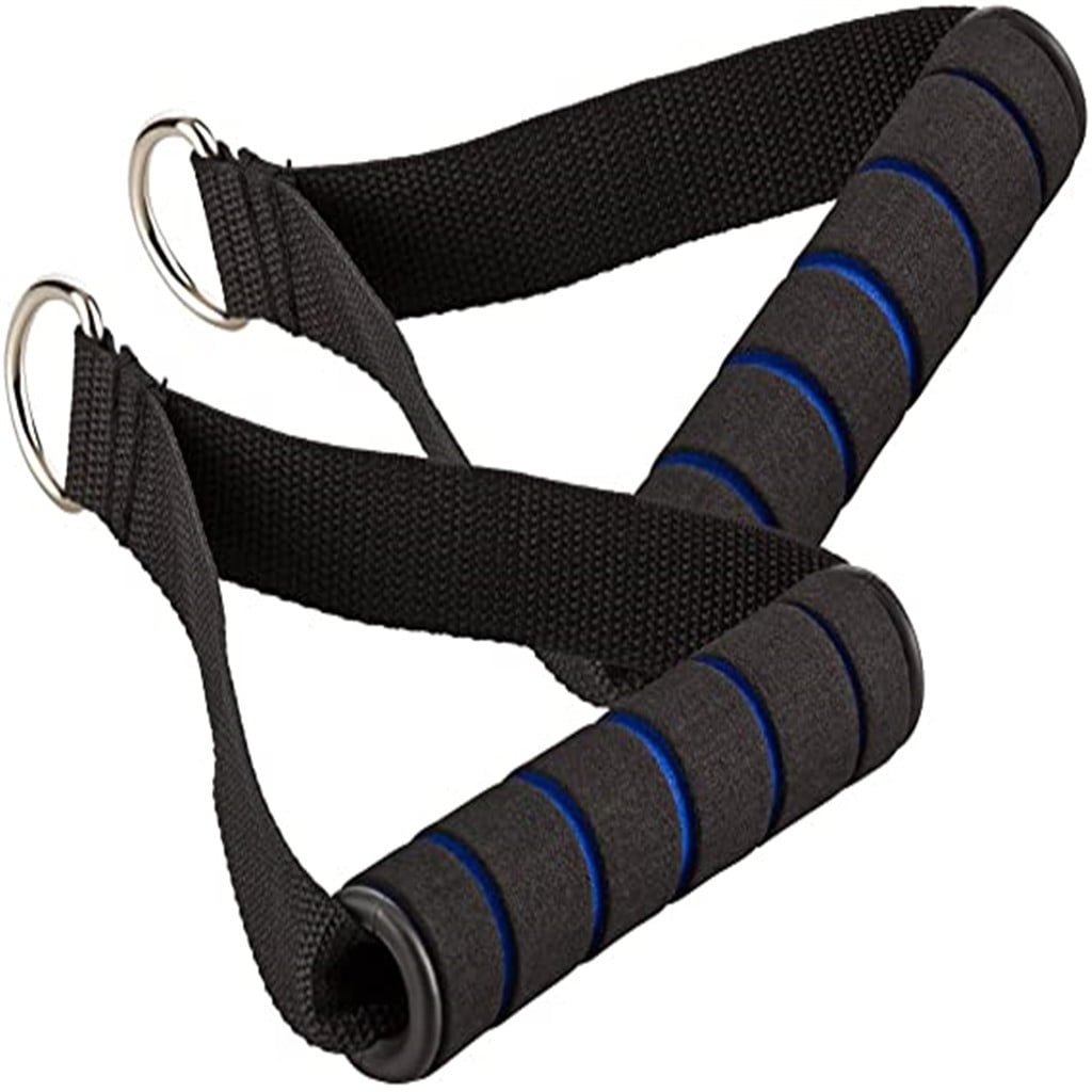 Resistance Band Handles - Foam Hand Grips with Steel Cables, 1 Pair ...