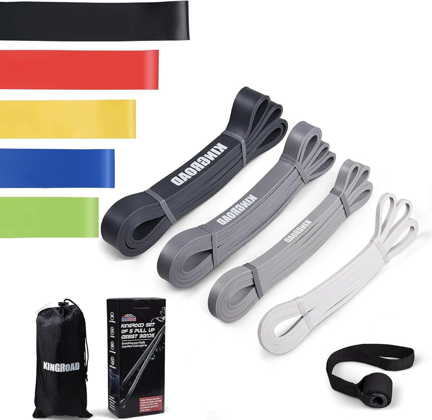 Resistance Band Pull Up Assistance Bands,Set of 5 Resistance Heavy Duty ...
