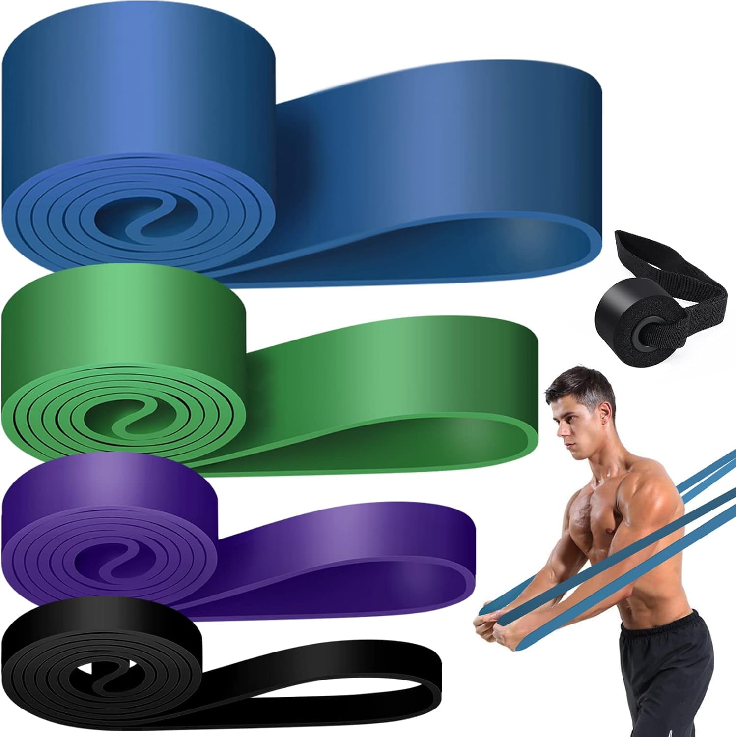 Resistance Band,Pull Up Assistance Bands, Workout Bands, Exercise Bands ...