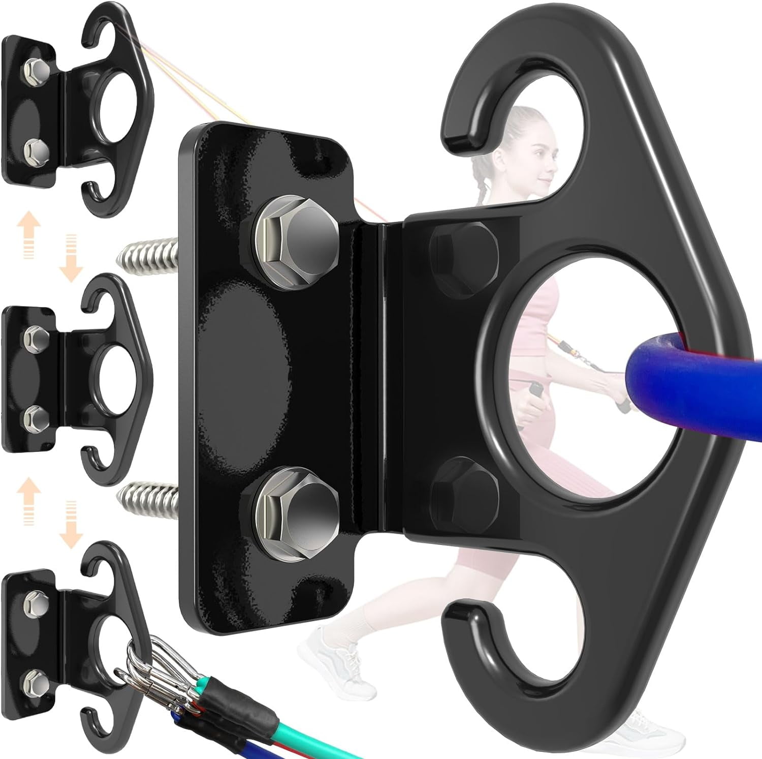 Resistance Band Wall Anchors, Wall Mounted Modular Hooking Platform ...