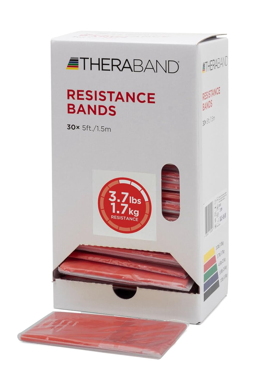 Resistance Bands, 5 Foot, 30 Count Professional Latex Elastic Bands For ...