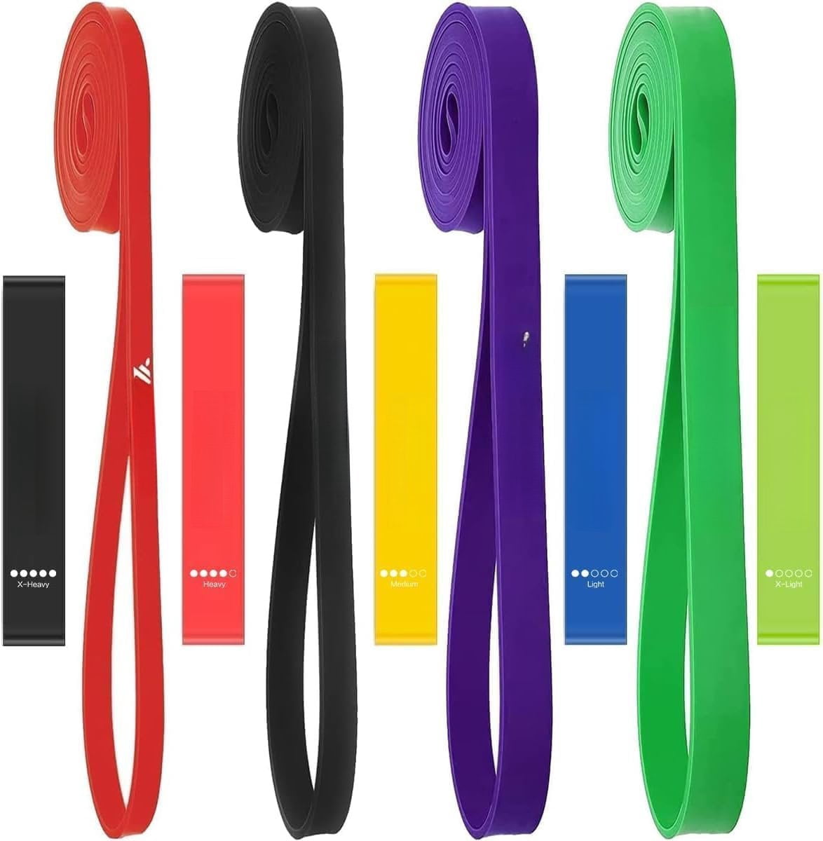 Resistance Bands, Exercise Bands with Handles,Pull Up Assist Bands ...