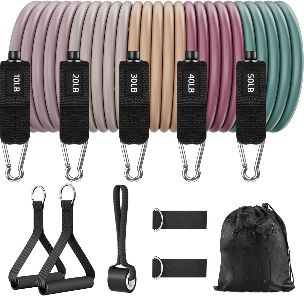 Resistance Bands, Exercise Bands，Resistance Bands for Working Out, Work ...