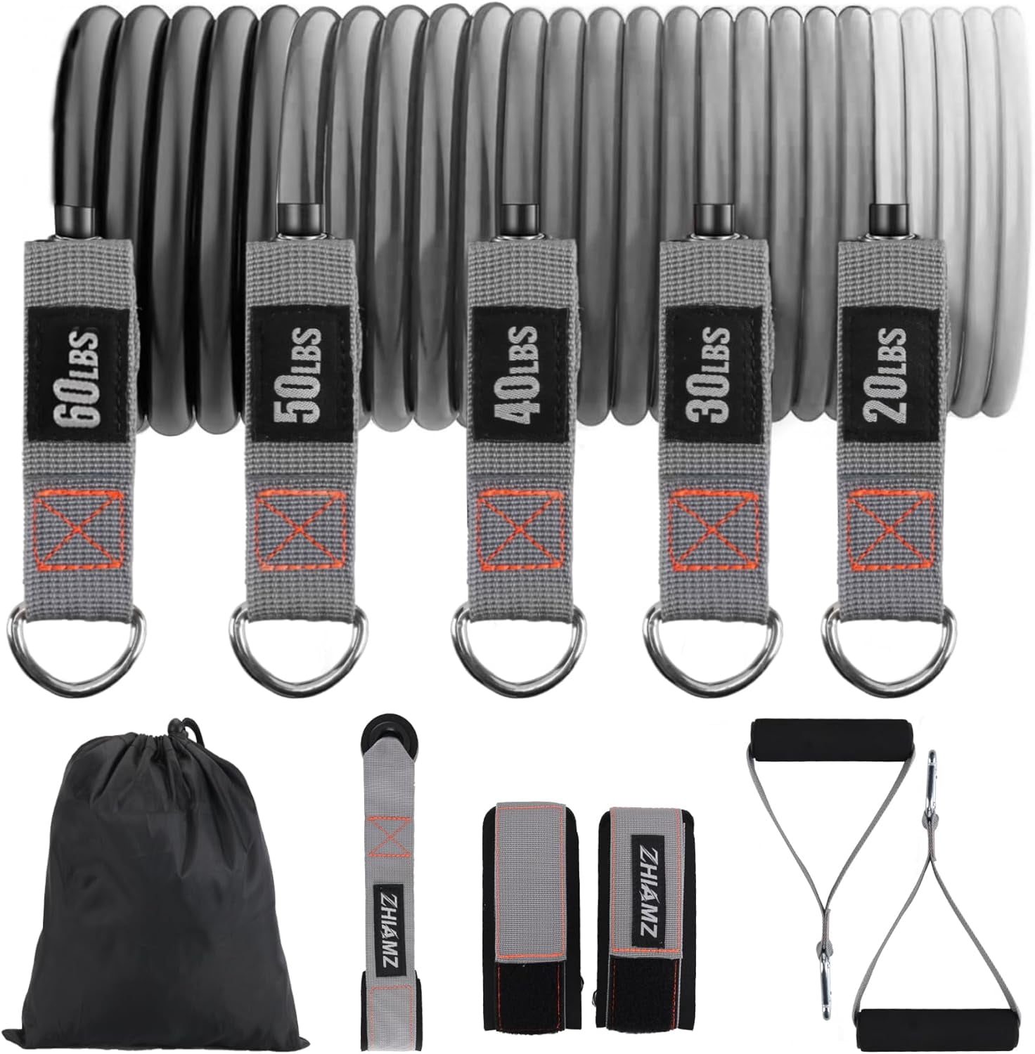 Resistance Bands with Handles, Single Resistance Bands, Exercise Bands ...