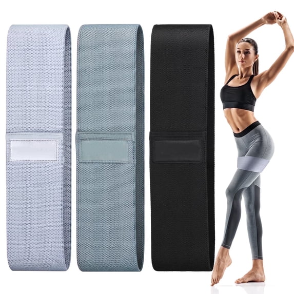 kibhous Resistance Bands, Non-Slip Elastic Bands for Legs, Butt, Squats ...