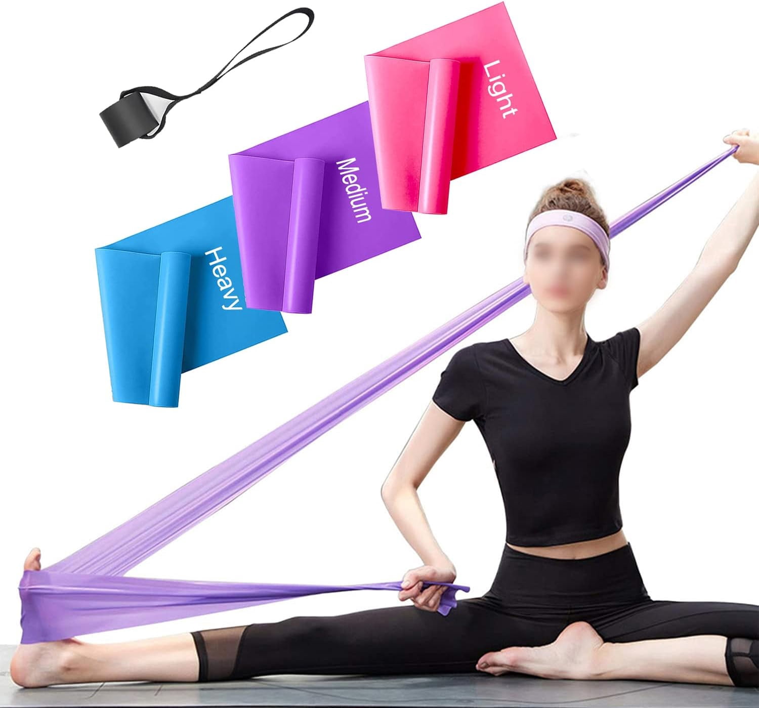 Resistance Bands Set, 3 Pack Professional Latex Elastic Bands for or ...