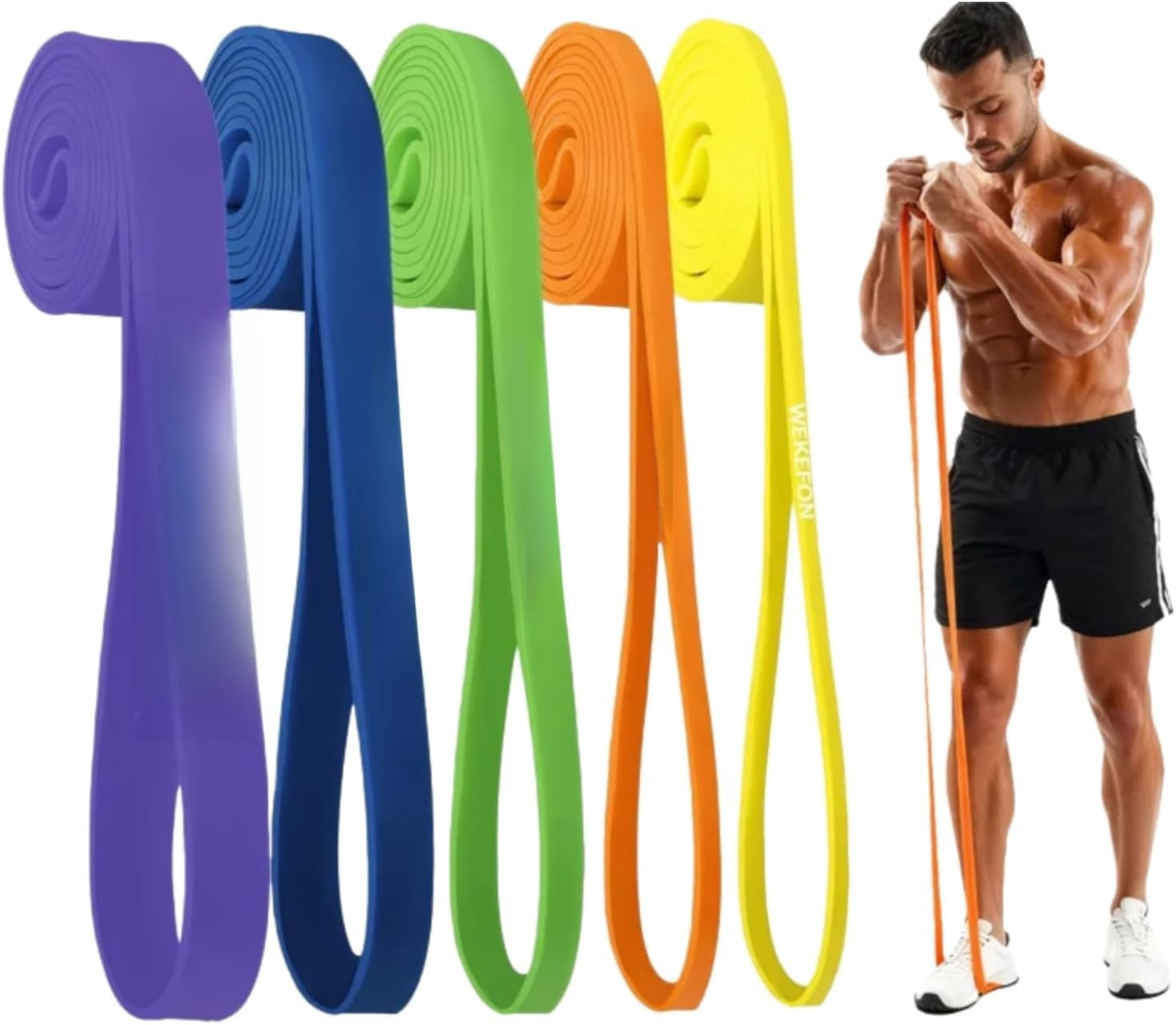 Resistance Bands Set, Pull Up Assist Bands - Stretch Resistance Band ...