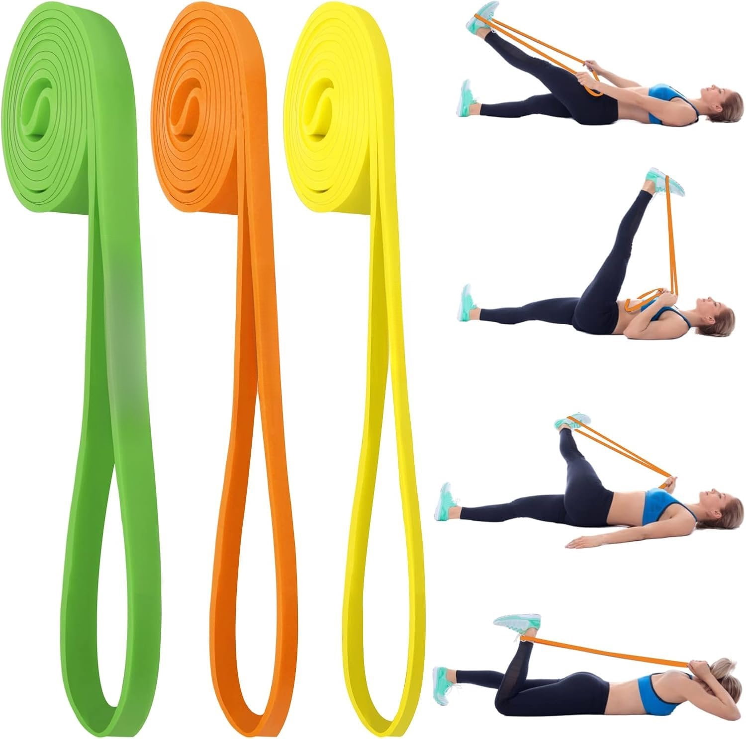 Resistance Bands Set, Pull Up Assist Bands - Stretch Resistance Band ...