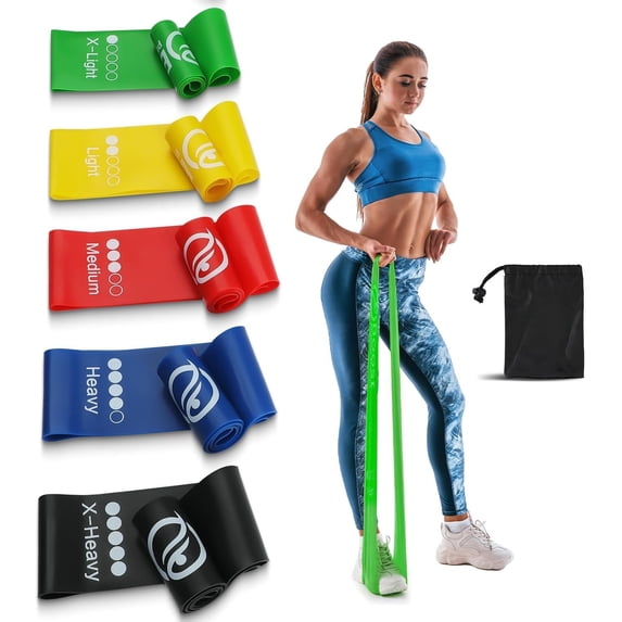 Resistance Bands for Working Out, Exercice Bands Set with 5 Different ...