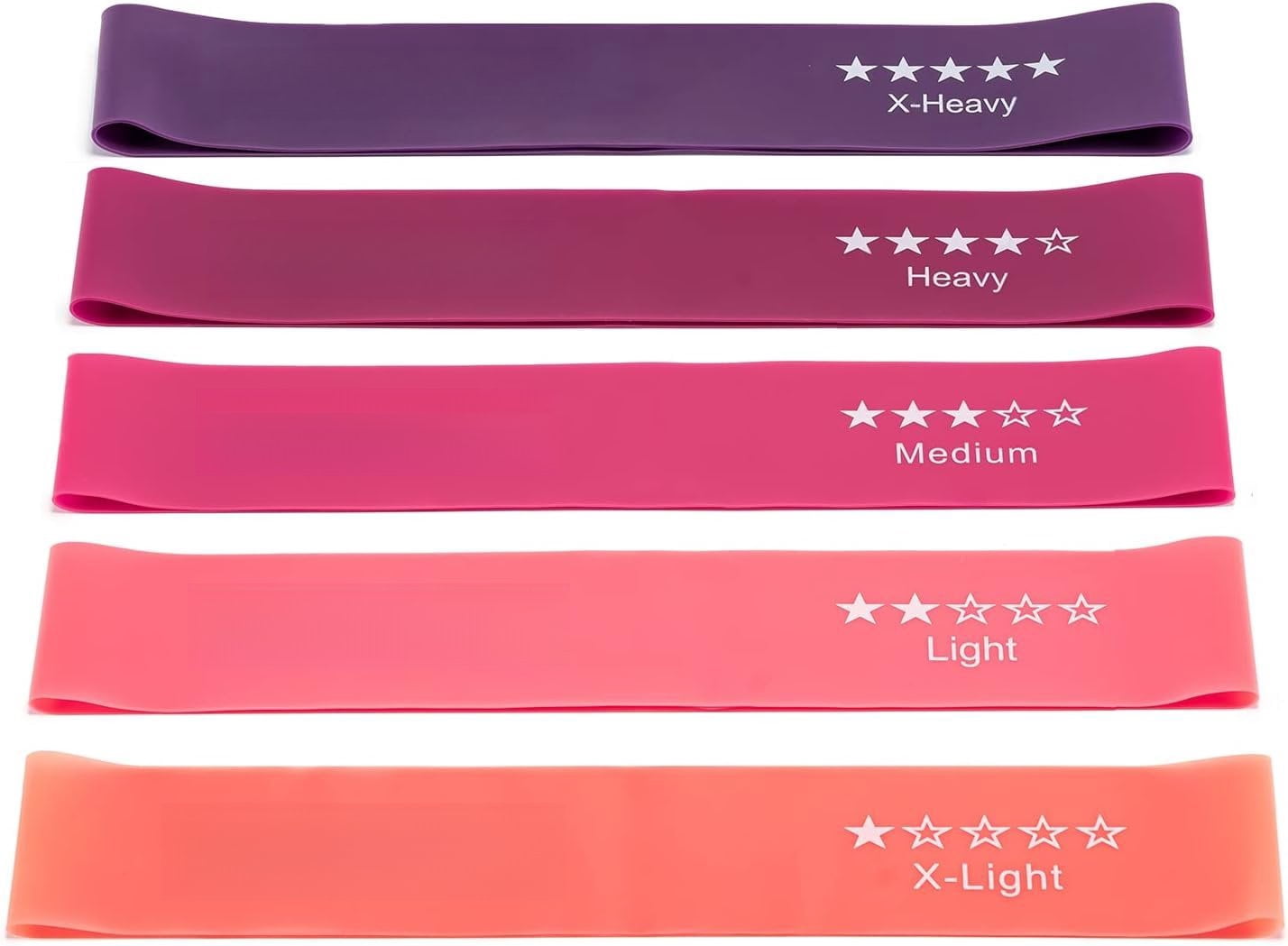 Resistance Bands for Working Out, Exercise Bands with 5 Resistance ...