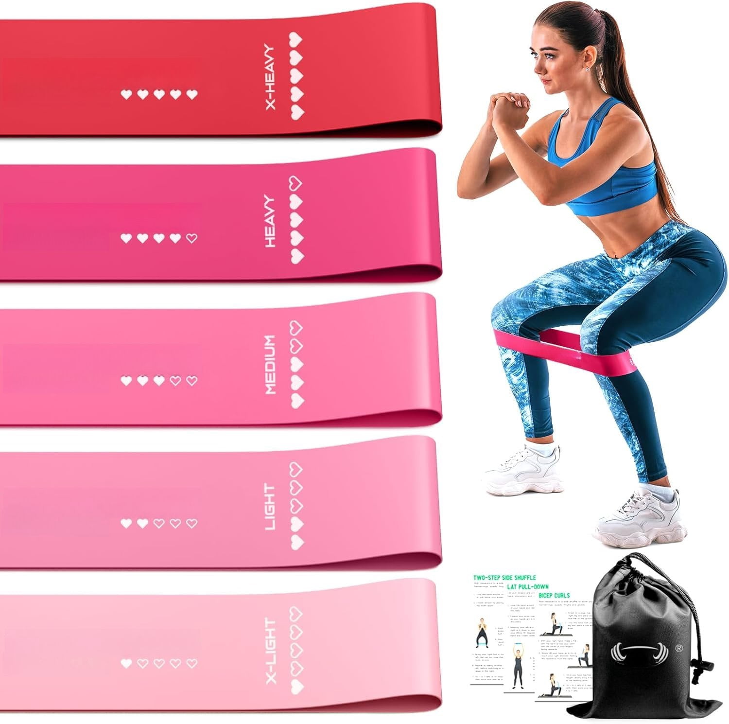 Resistance Bands for Working Out, Exercise Bands Resistance Bands Set ...