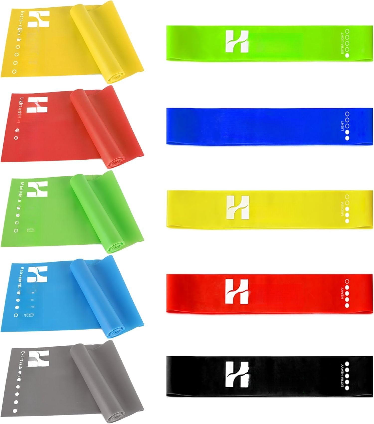 Resistance Bands for Working Out, Physical Bands, Latex Free Elastic ...