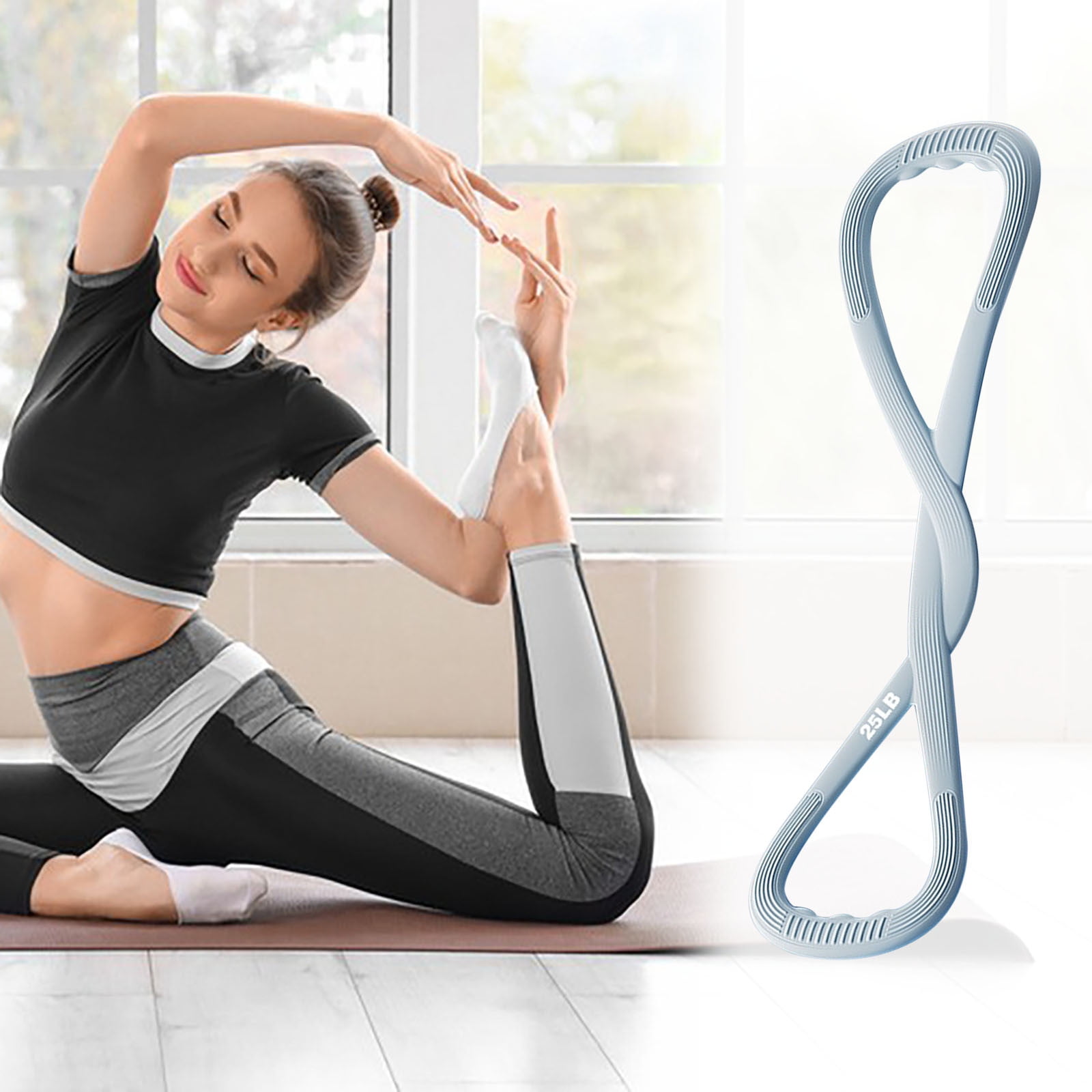 Resistance Bands, Yoga Equipment, 8-Shaped Puller Shoulder Elastic Home ...