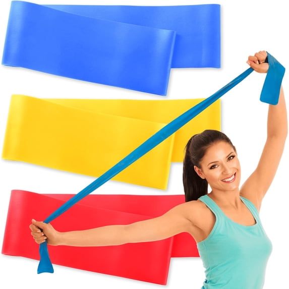 Resistance Bands with Instruction Guide & Carry Bag - Latex Exercise ...