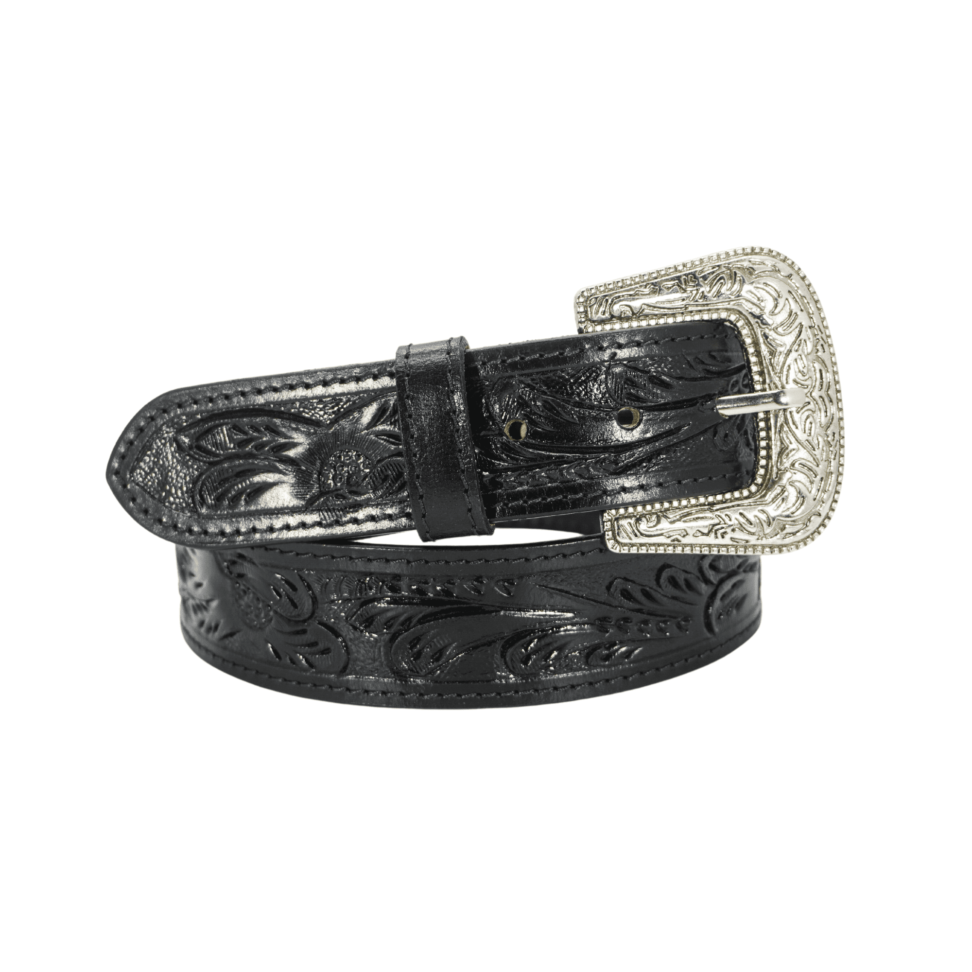 Resistance Floral Black Women's Cowgirl Cowboy Country Belt With Floral ...