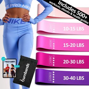 Himaly 5-Level Resistance Loop Bands Set for Legs, Glutes Workout ...