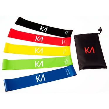 5-Set Flex Elastic Resistance Bands for Fitness, Yoga, CrossFit, Booty ...