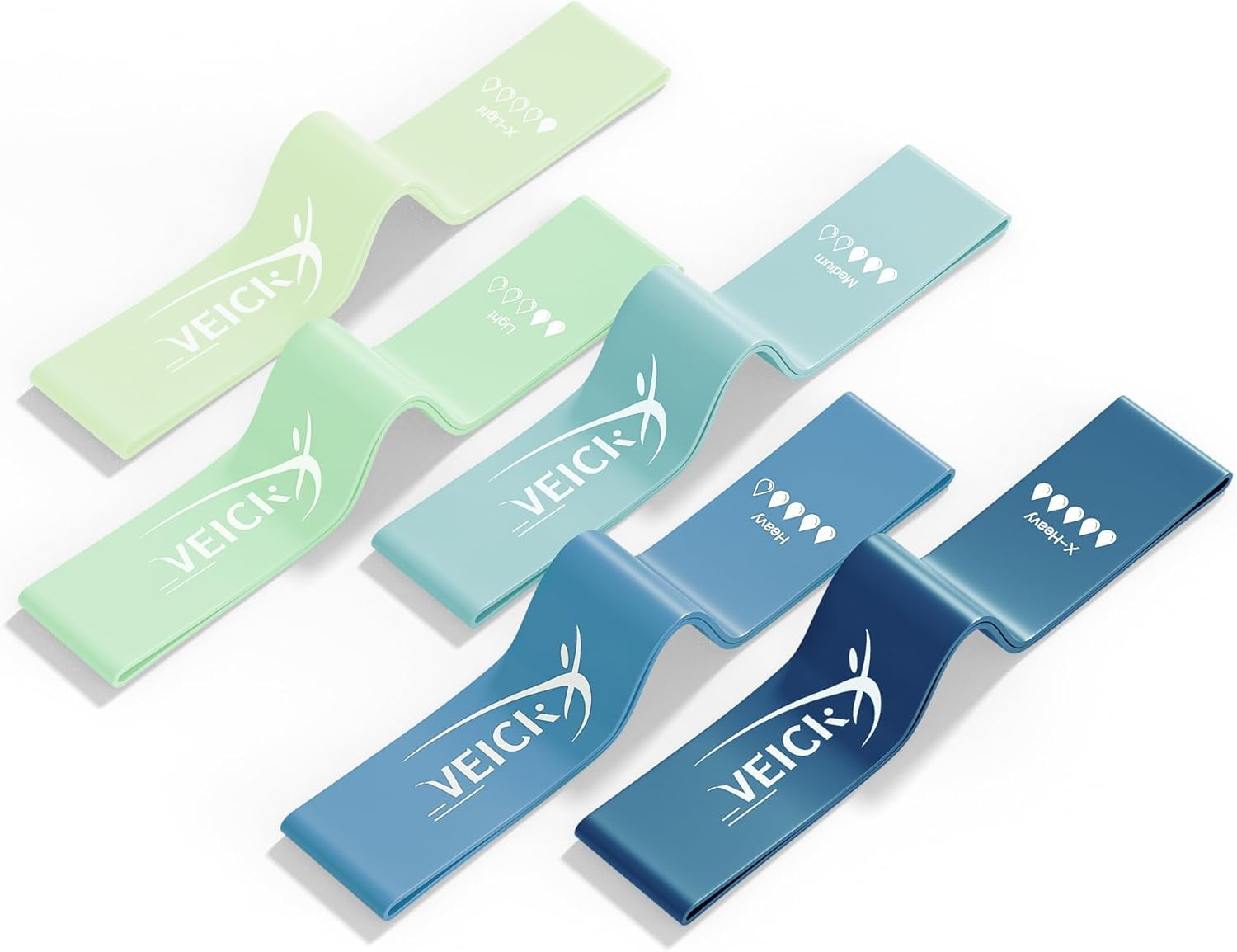 Resistance Loop Exercise Bands, Elastic Workout Bands for Men and Women ...