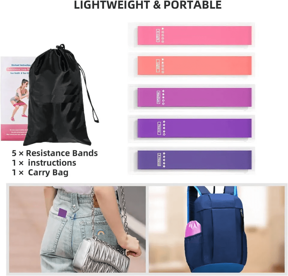 Resistance Loop Exercise Bands, Resistance Bands Exercise Bands For ...
