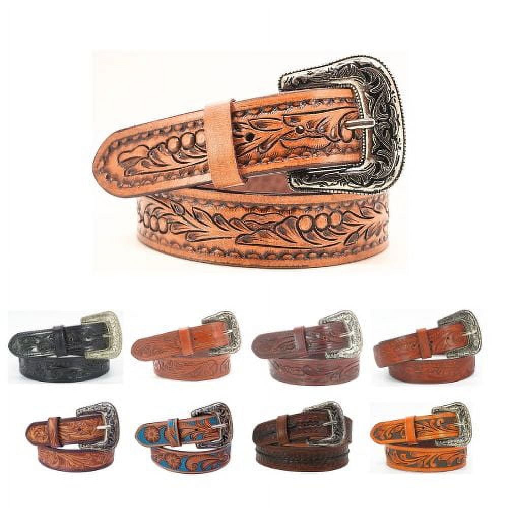 Resistance Premium Leather Western Cowboy Belts With Buckle – Stylish ...