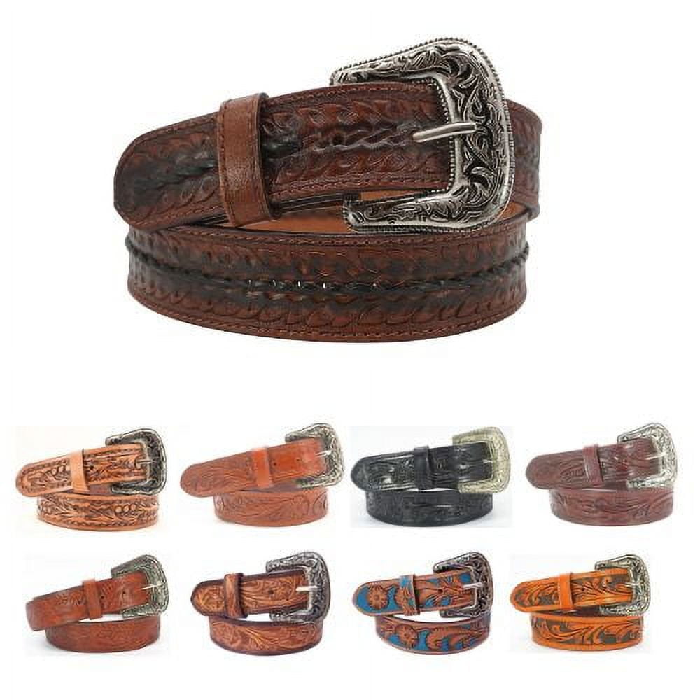 Resistance Premium Leather Western Cowboy Belts With Buckle – Stylish ...