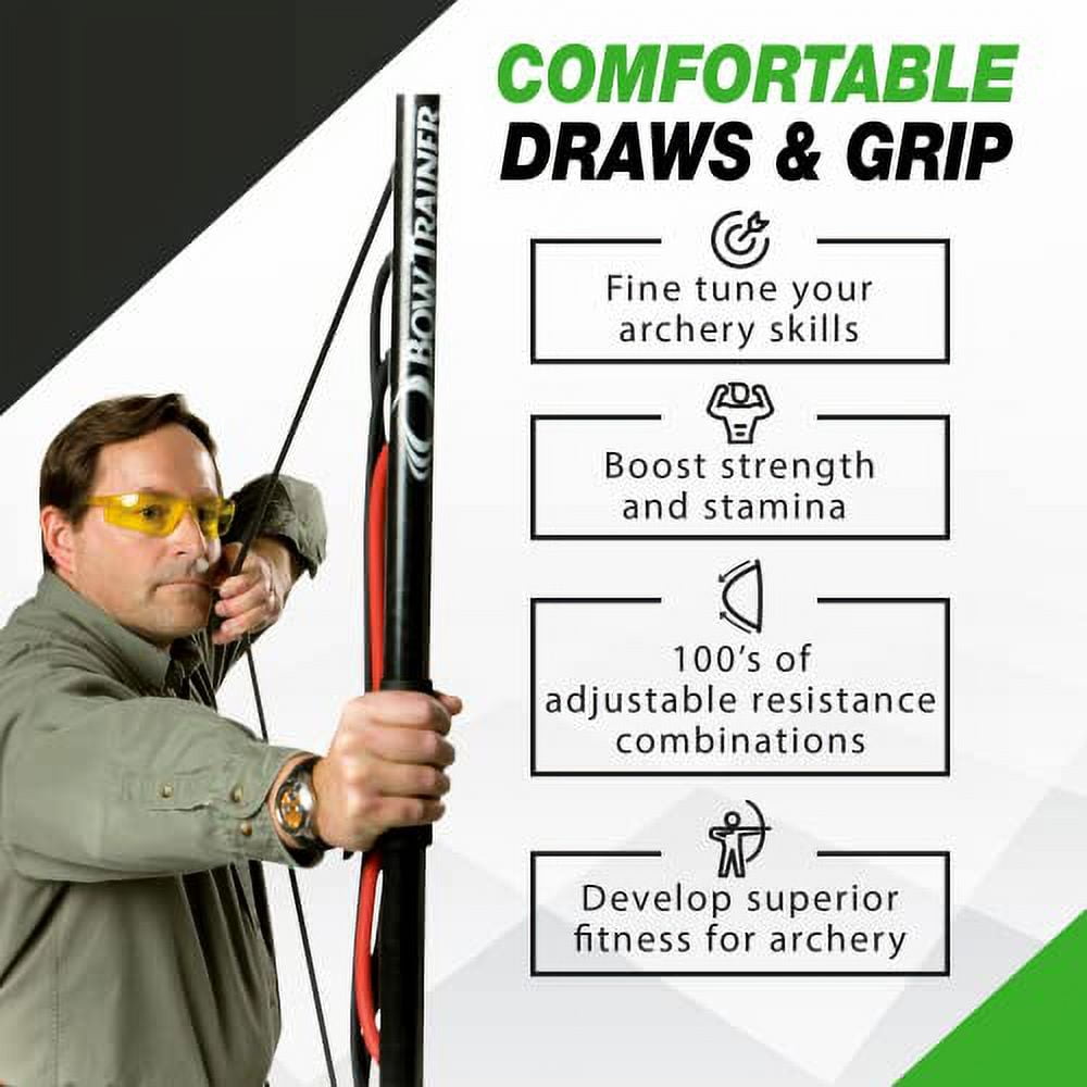 Resistance Trainer - Adjustable Archery Training Tool with 10"- 32 ...