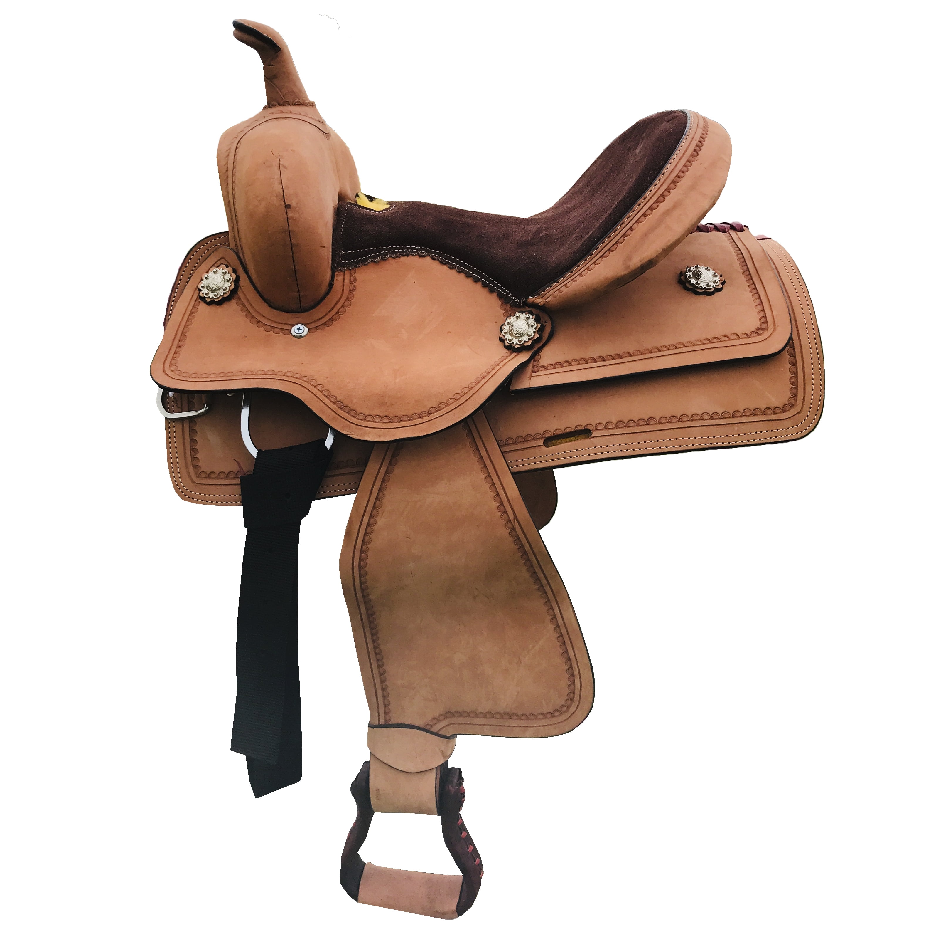 Resistance Western Kids Pleasure Trail Horse Saddle with Brown Suede ...
