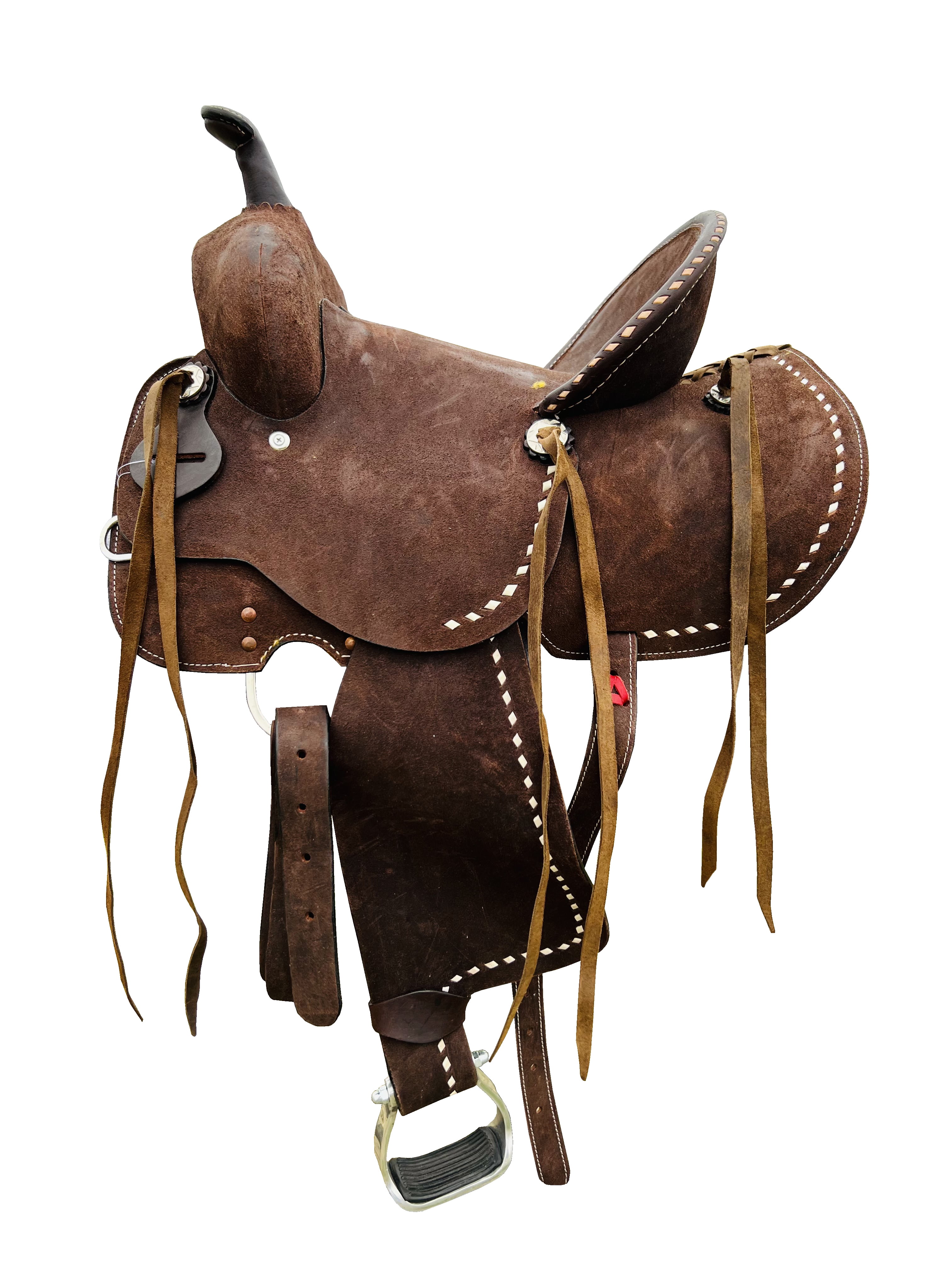 Resistance Youth Western Saddle Leather Horse Barrel Saddle 10" To 13 ...