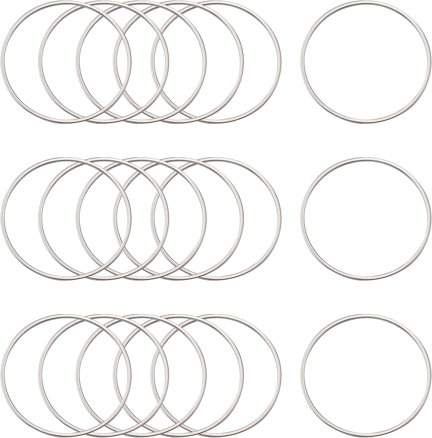 Resistant 304 Stainless Steel Linking Ring Stainless Steel Color 40x1mm ...