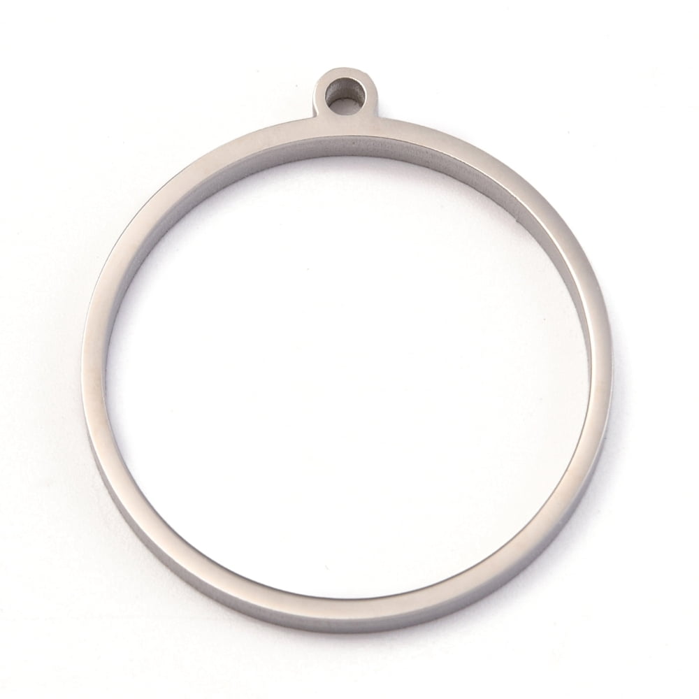 Resistant 304 Stainless Steel Open Back Bezel Polishing Pendants For ...