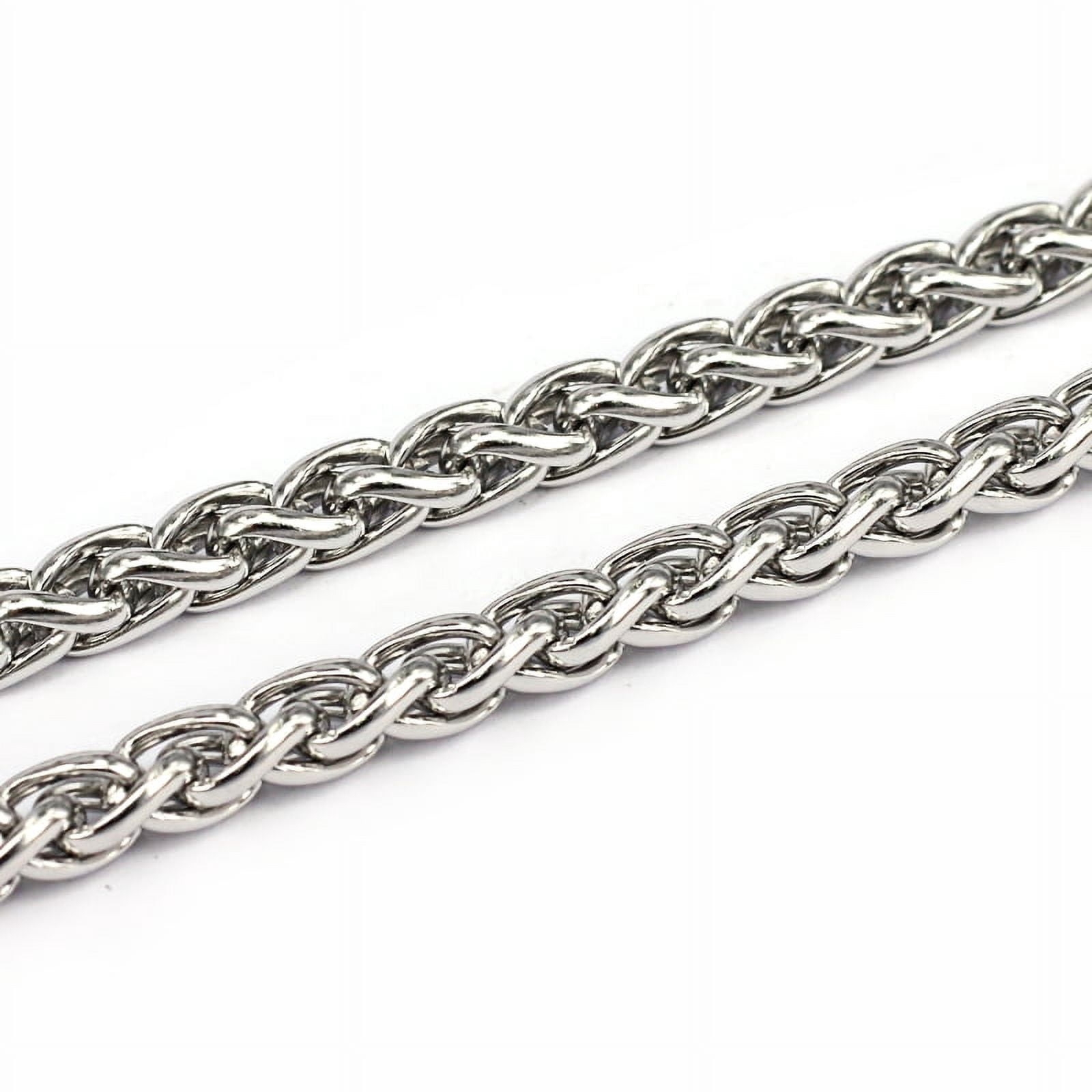 Resistant 304 Stainless Steel Wheat Chains Foxtail Chain Unwelded ...