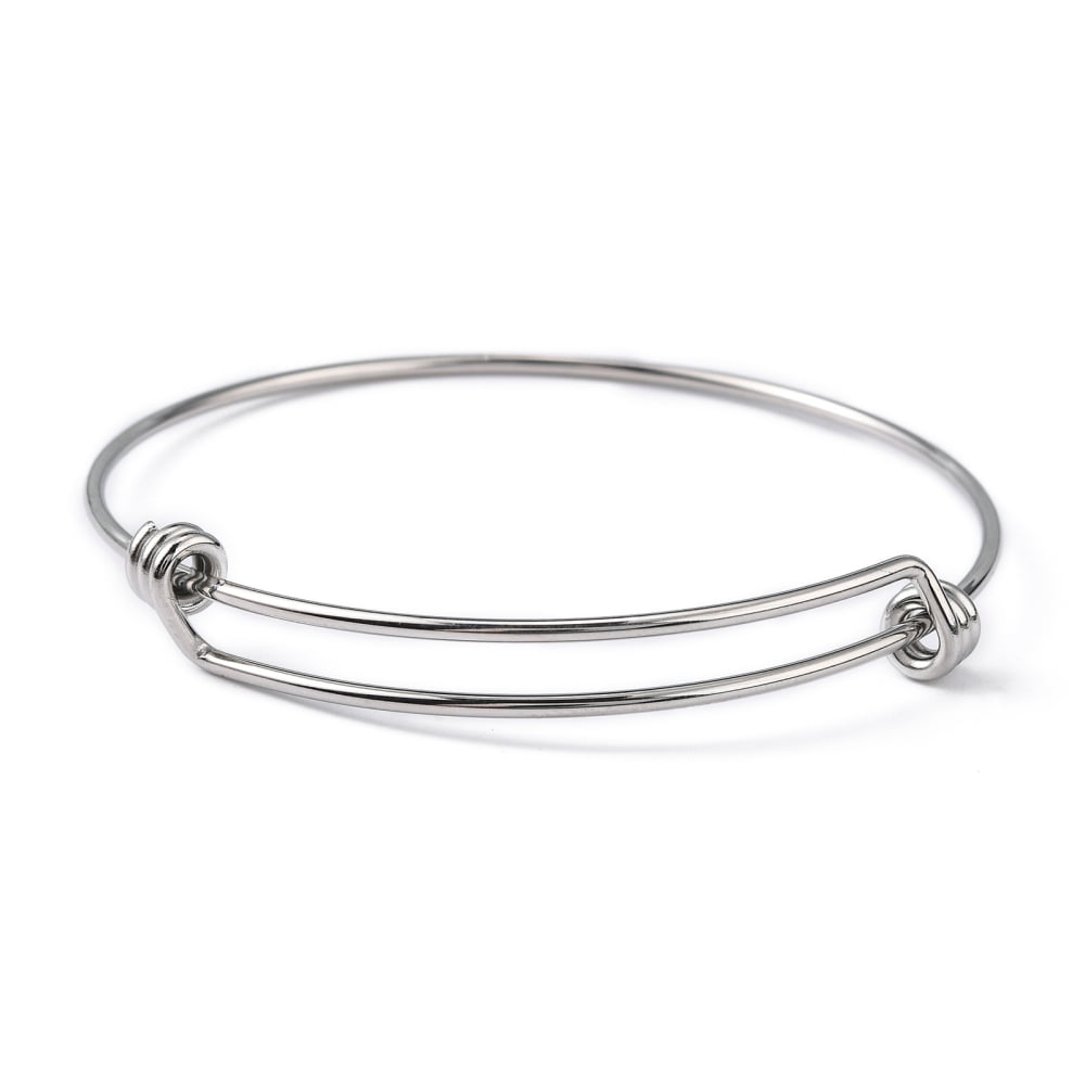 Resistant Adjustable 316 Surgical Stainless Steel Expandable Bangle ...
