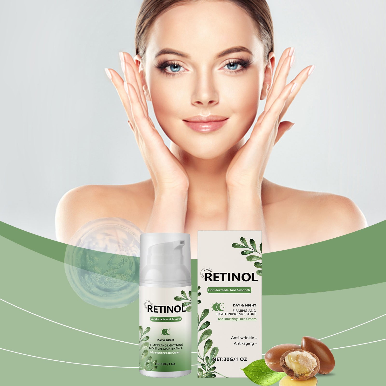 Resistant Aging Retinol Face Cream for Wrinkle Reduction and Skin ...