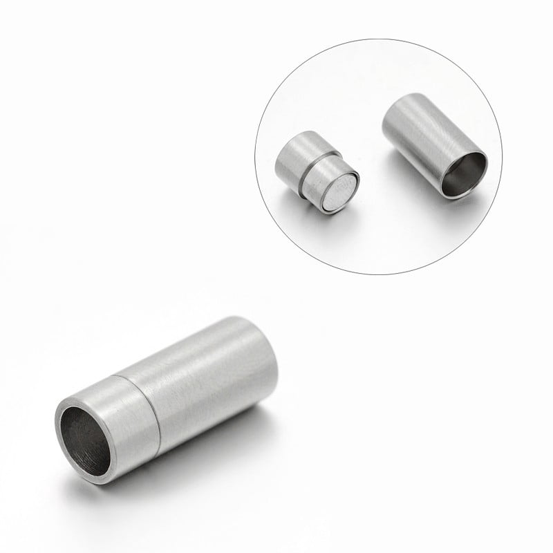 Resistant Matte 304 Stainless Steel Column Magnetic Clasps with Glue-in ...