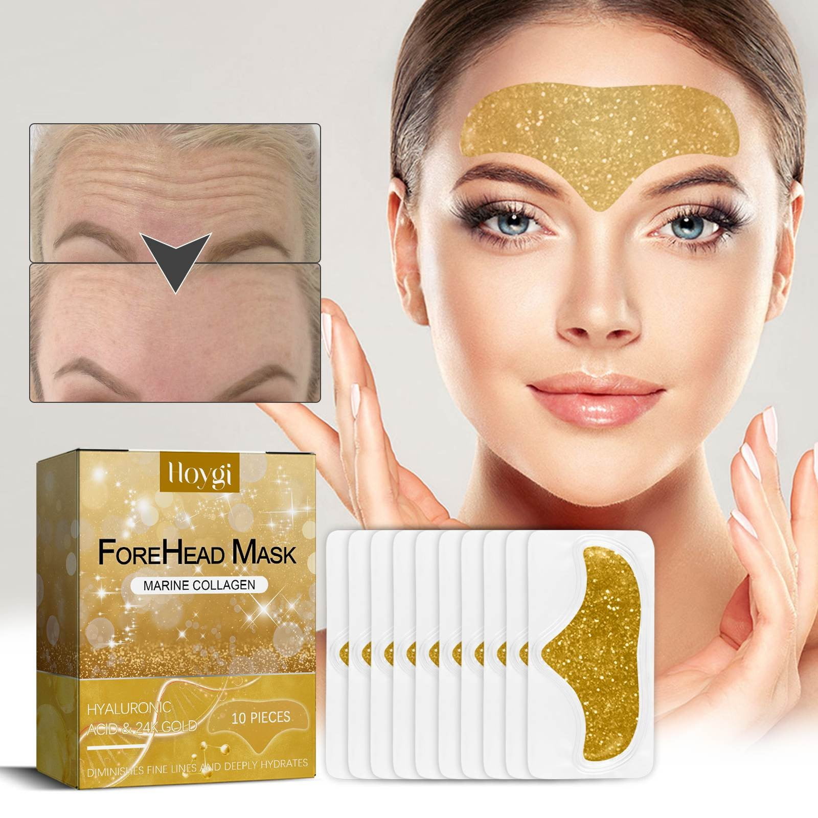 Resistant Wrinkle Forehead Mask with B5 for Tighter,Younger Skin,Deeply ...