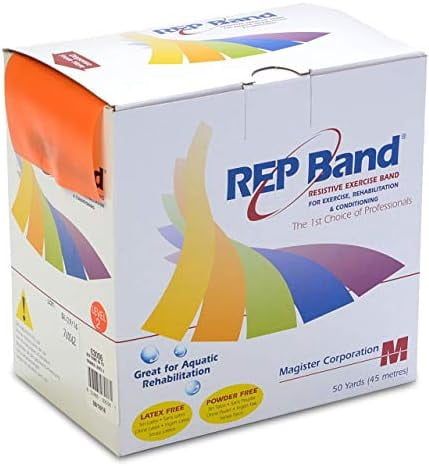 Resistive Exercise - Rep Band Latex-Free Orange (Level 2) 50 Yard Rolls ...