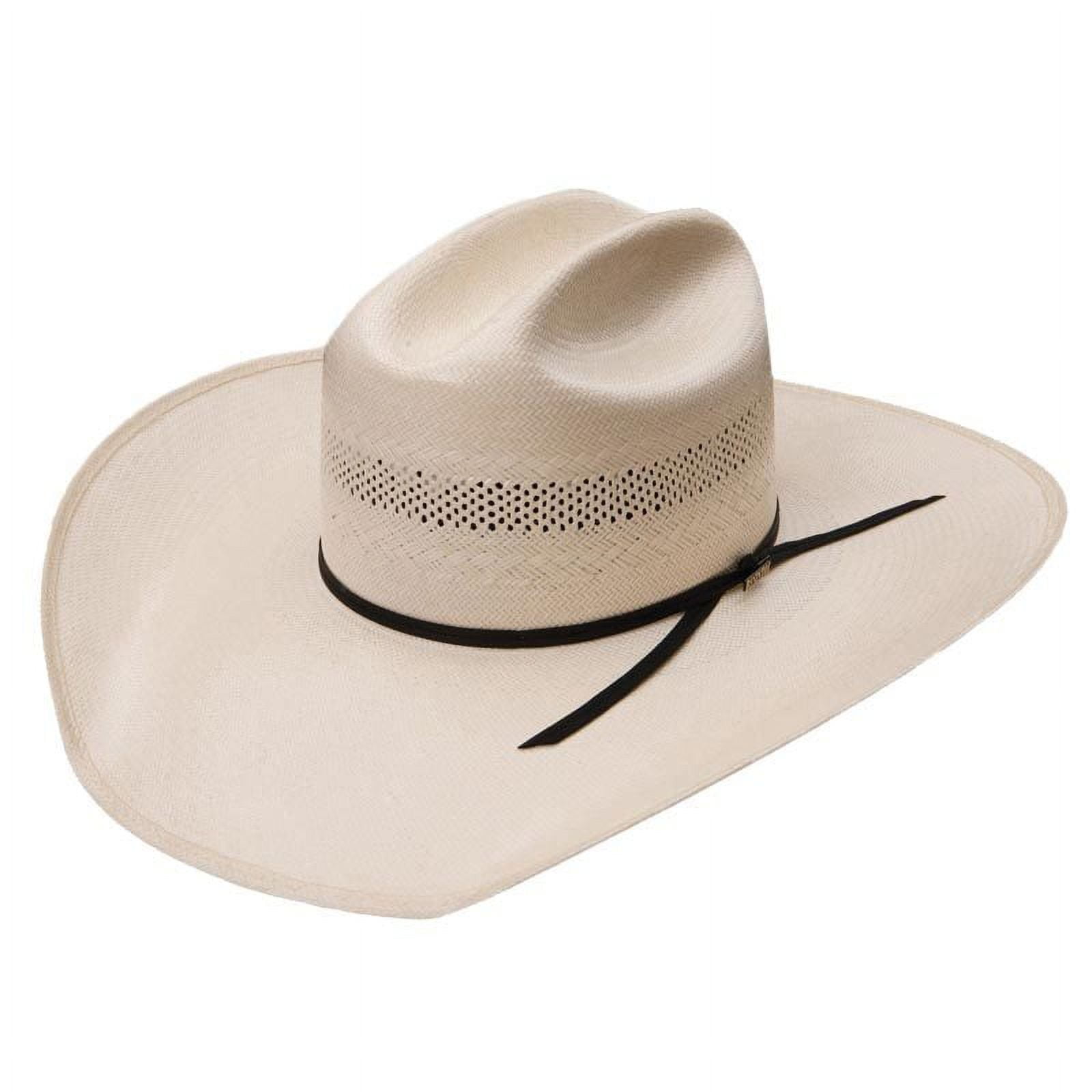 Resistol Mens 20X Cut Bank 4-1/2` Brim Straw Hat 7 1/8 Natural ...
