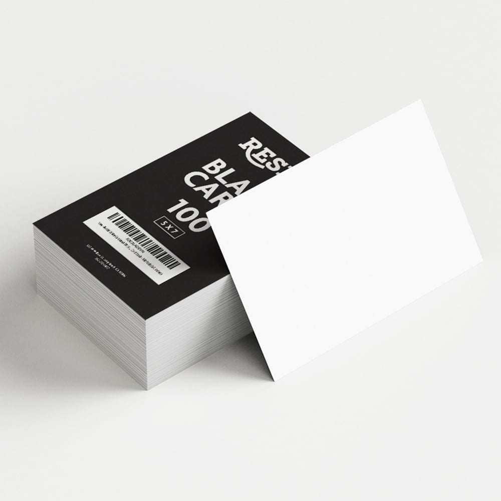 Reskid 100 Pack of 5x7 Thick Heavyweight Index Cards on 110lb Card ...